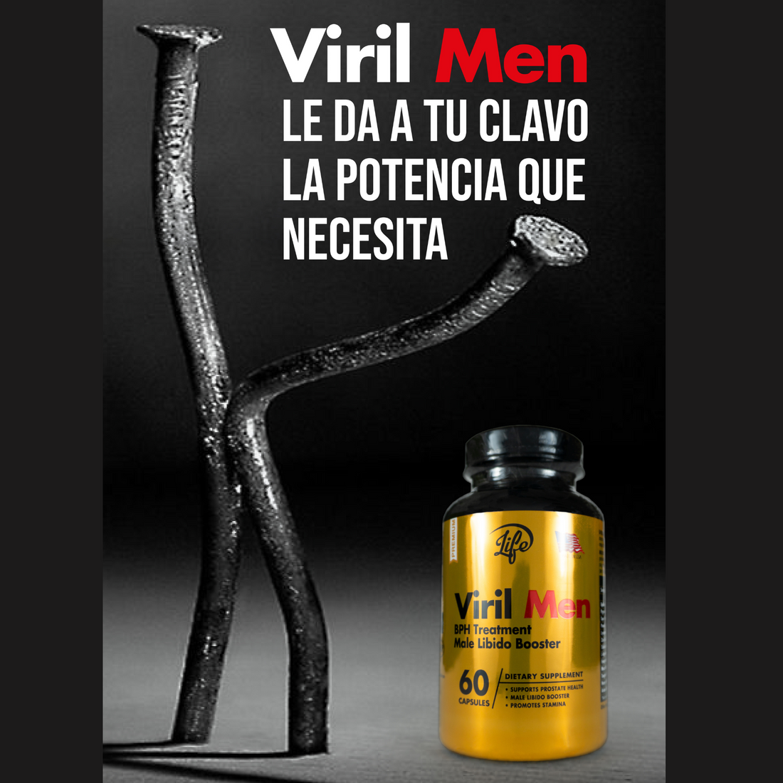 Viril Men 60 Cápsulas – Apoyo para la Salud Masculina y el Bienestar R ...